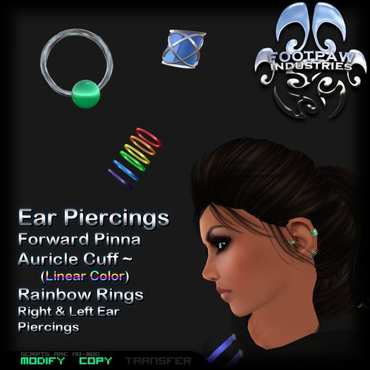 Second Life Marketplace - [FPI] Pinna & Auricle Cuff